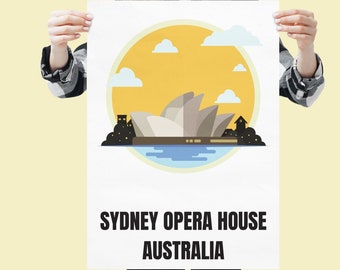 Printable Sydney Opera House Poster - Etsy UK