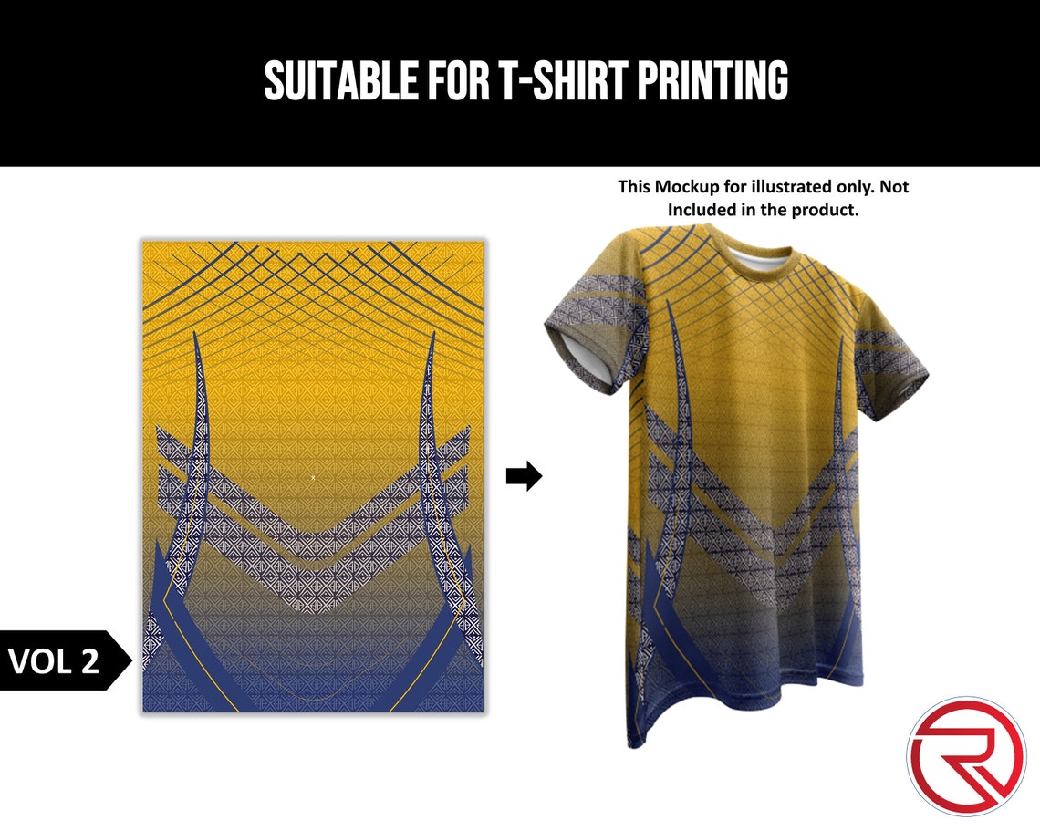 T- Shirt Batik Background Design - Etsy