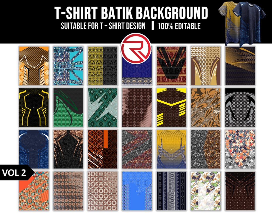 T- Shirt Batik Background Design - Etsy