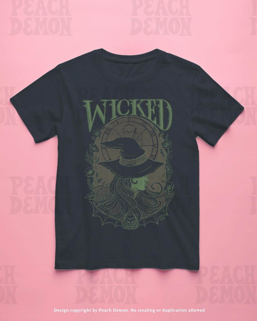 PREMIUM Wicked Elphaba Illustrated T-shirt - Etsy