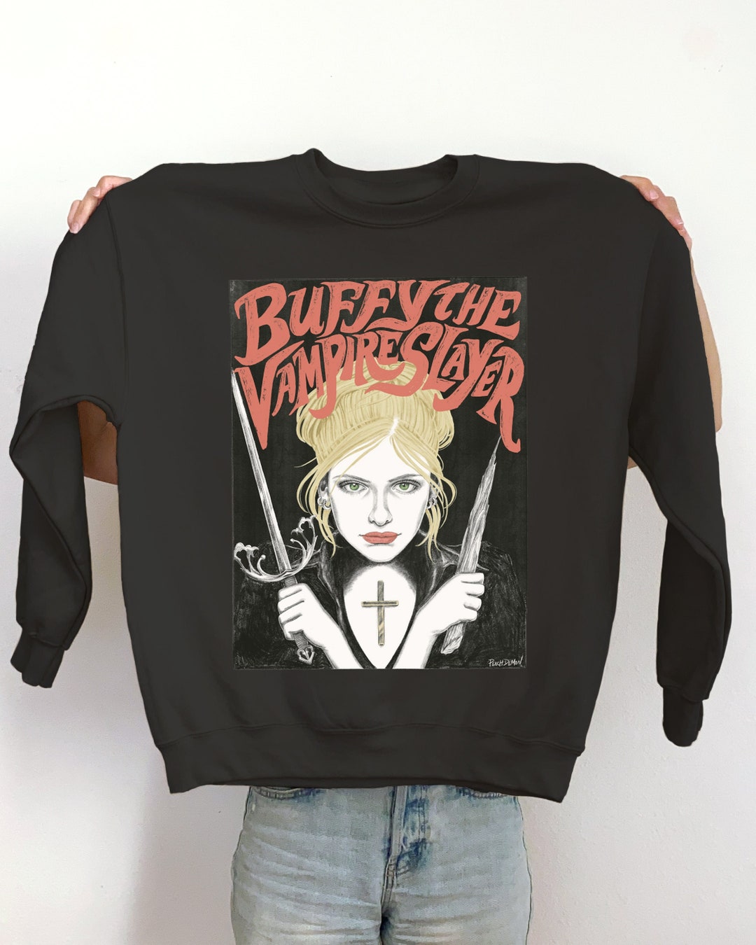 Buffy the Vampire Slayer Vintage Style Crewneck Sweatshirt - Etsy