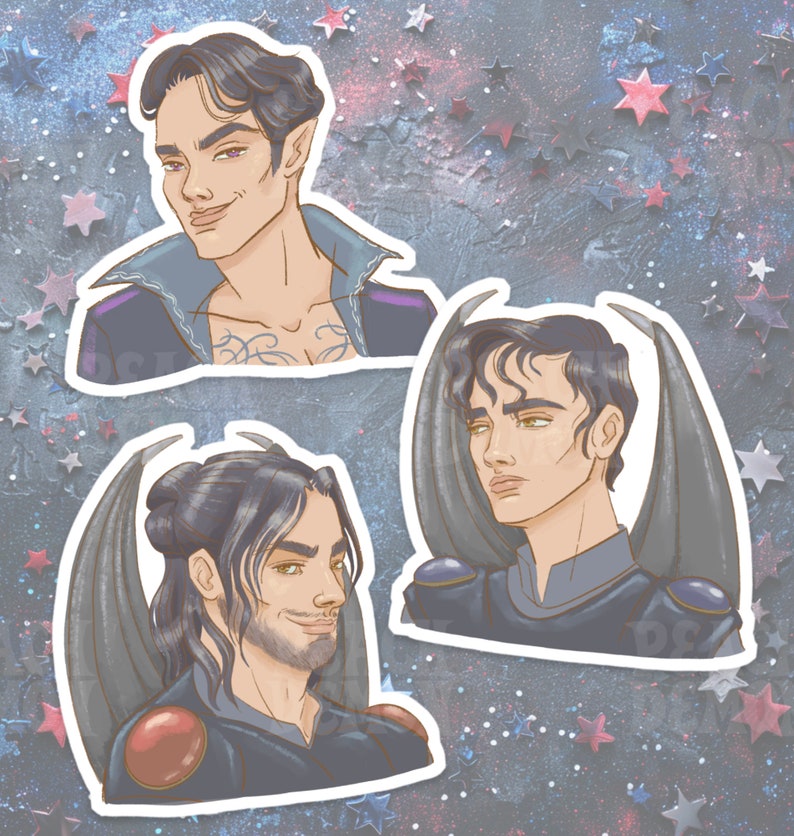 ACOTAR 13 Stickers Set All Characters Feyre Sticker Rhysand Nesta ...
