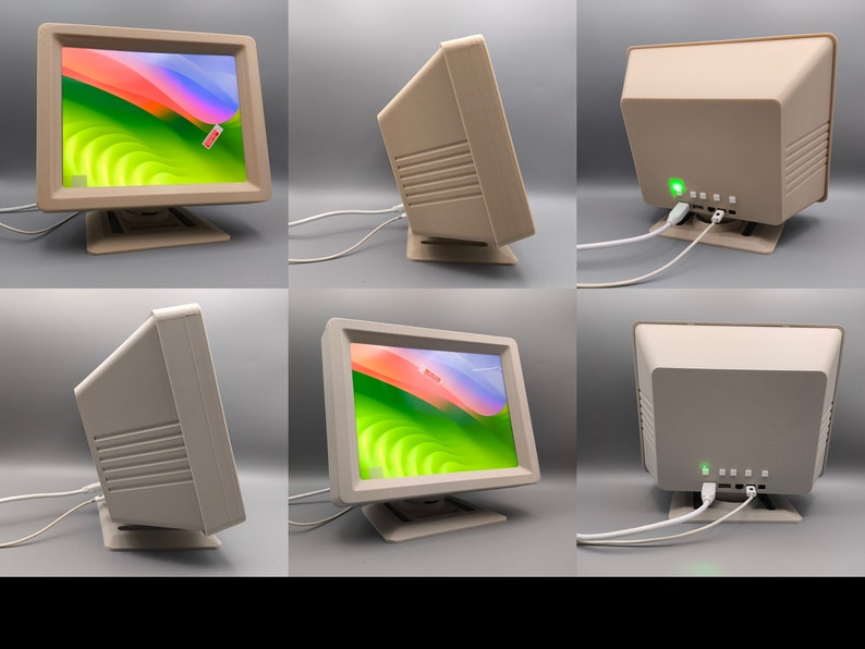 CRT Retro-style Monitor, 2048x1536 Display, Apple, Amiga, IBM ...