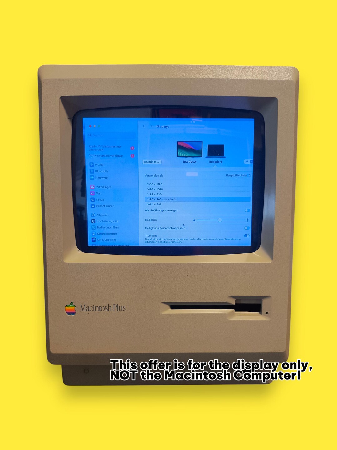 Modern Display for Classic Apple Macintosh - 8.4" 800x600 TFT LCD ...