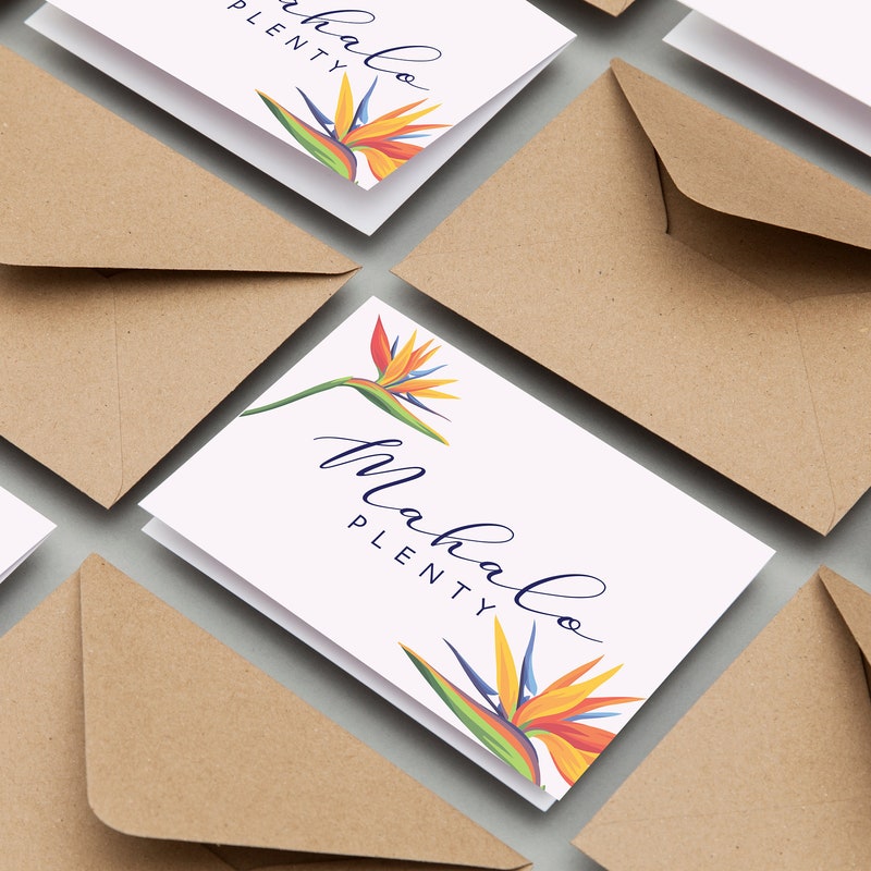 Mahalo Thank You Cards - Etsy