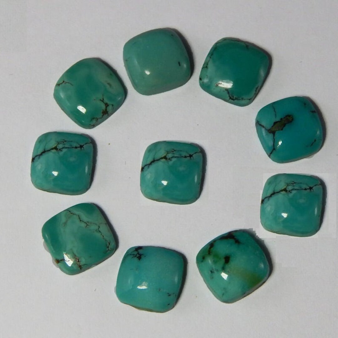 Natural Tibetan Turquoise 5mm to 15mm Cushion Cabochon Healing Amazing ...