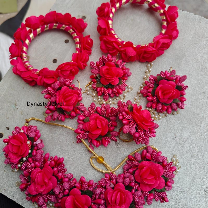 Flower Jewelry Haldi - Etsy