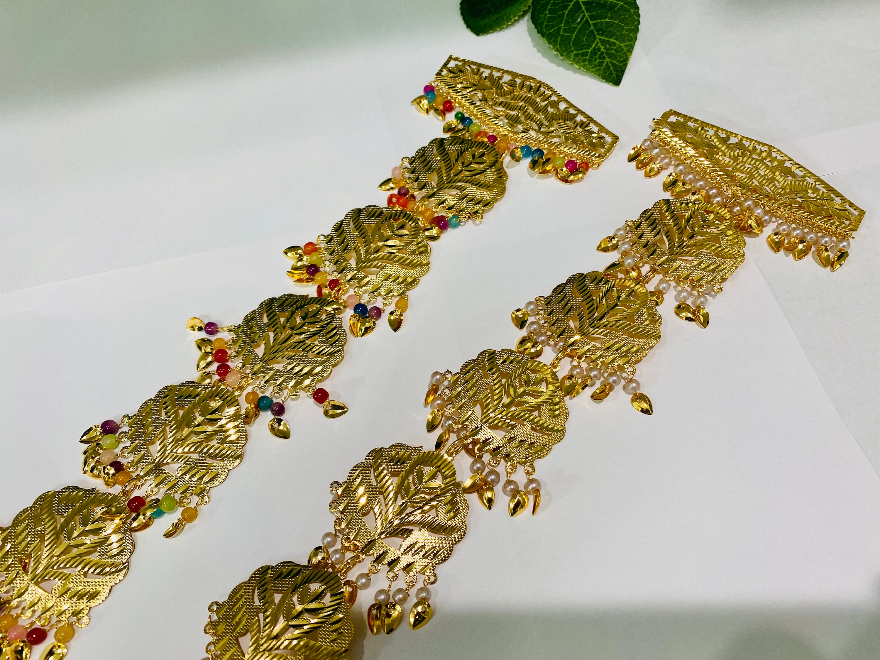 Punjabi Traditional Paranda Gold Plated Paranda Punjabi Gutt Gold ...