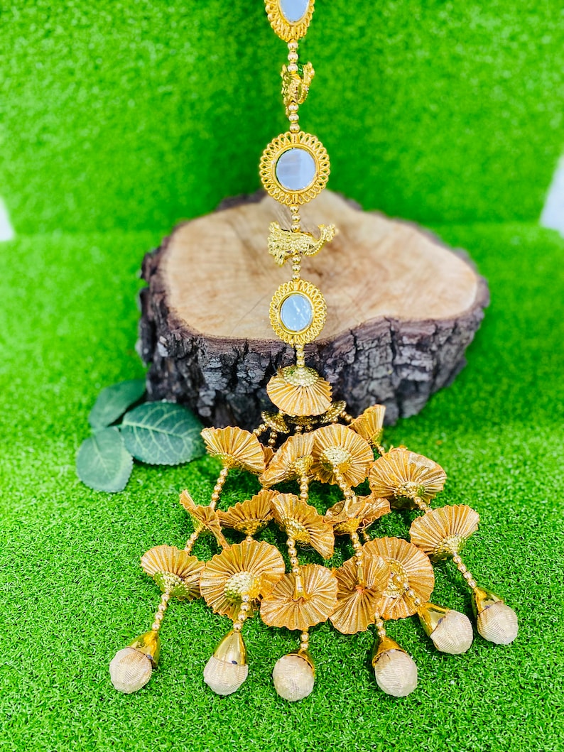 Traditional Punjabi Mirror Paranda/morni Mirror Paranda/mehndi Jaggo ...