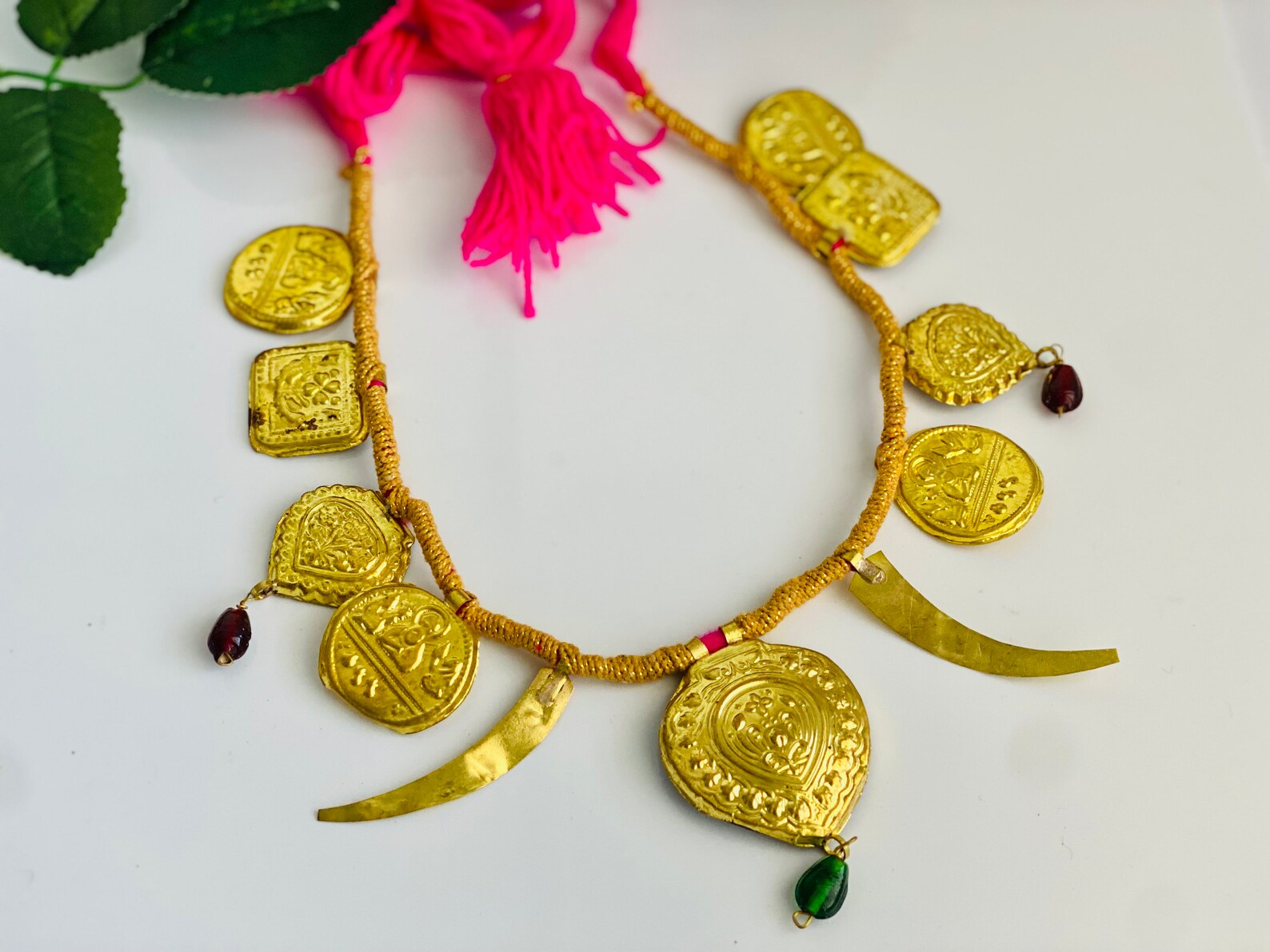 Talwar Taweet Traditional Golden Necklace Haar for Giddha Bhangra ...