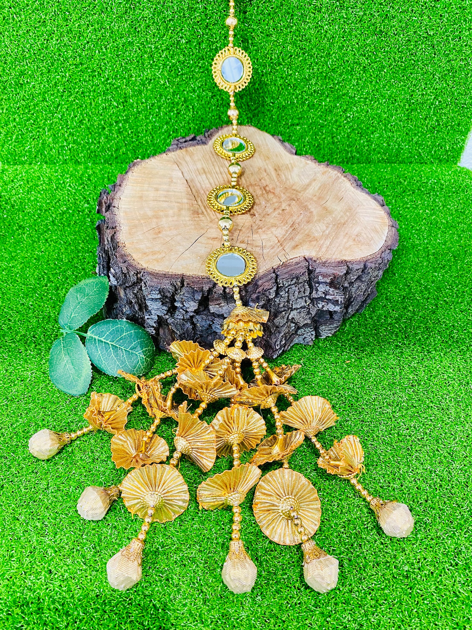 Traditional Punjabi Mirror Paranda/morni Mirror Paranda/mehndi Jaggo ...