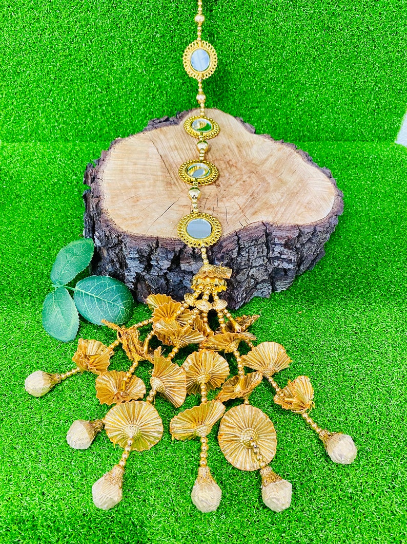 Traditional Punjabi Mirror Paranda/morni Mirror Paranda/mehndi Jaggo ...