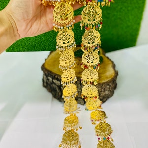 Punjabi Traditional Paranda Gold Plated Paranda Punjabi Gutt Gold ...