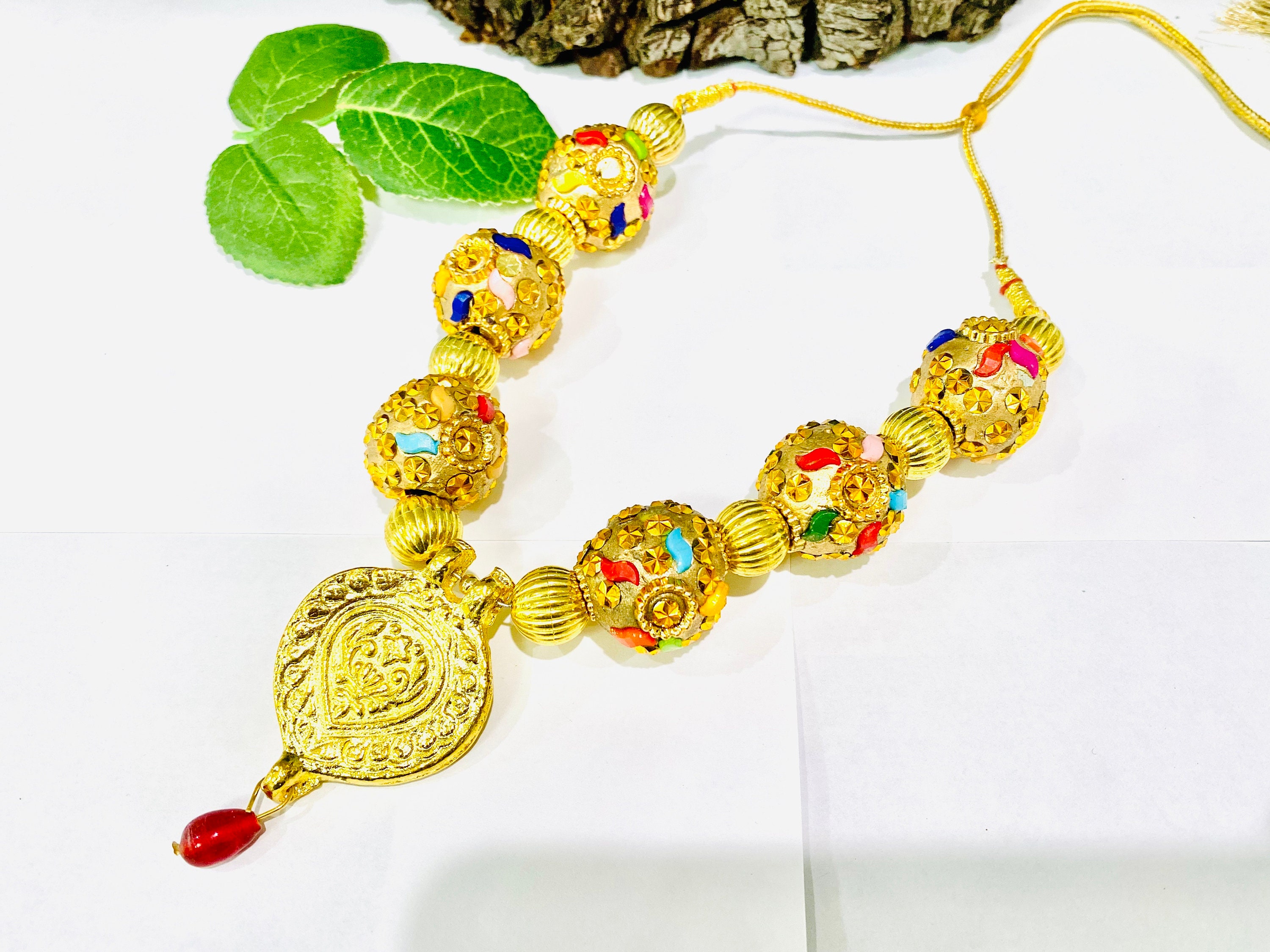 Punjabi Kaintha Multicolor Kaintha Punjabi Folk Dance Jewelry Mens ...