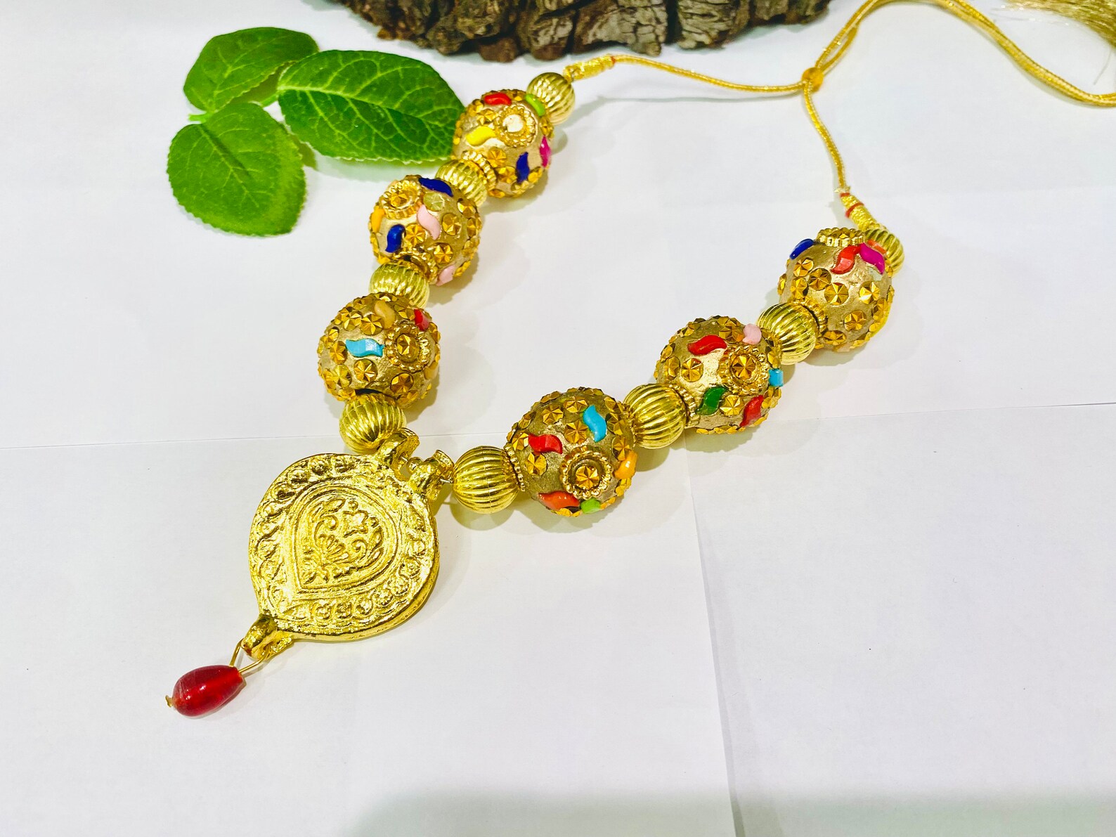 Punjabi Kaintha Multicolor Kaintha Punjabi Folk Dance Jewelry Mens ...