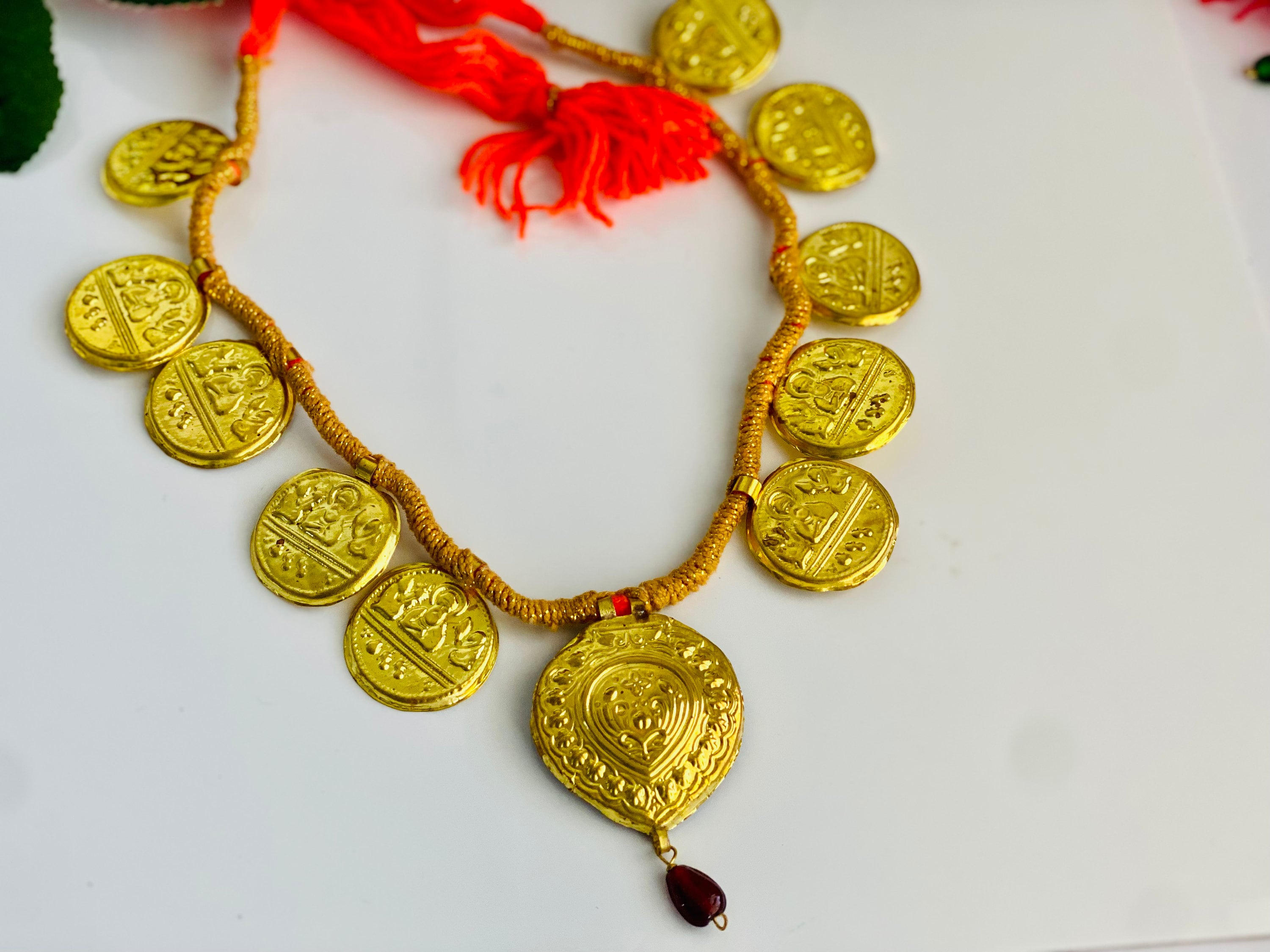 Kaintha Jewelry Big Singh Taweet Necklace Haar for Giddha Bhangra ...