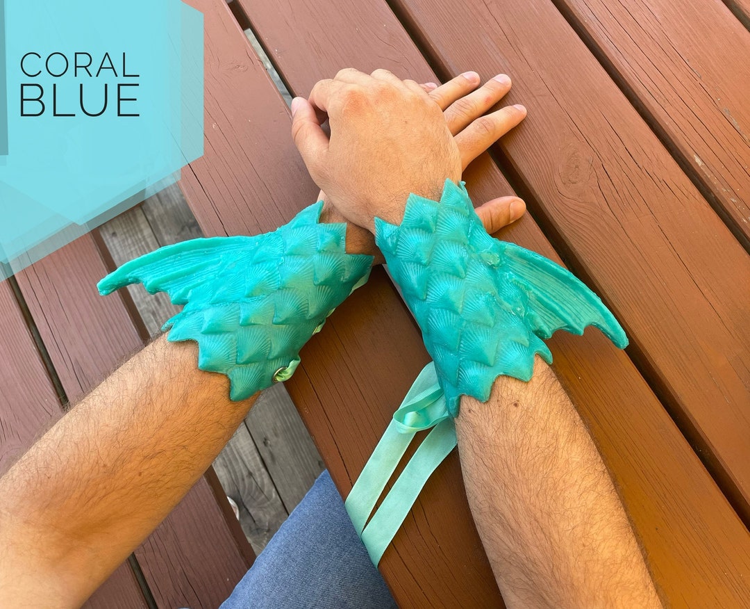 Silicone Mermaid Scale Cuffs: Waterproof Costume Bracelet, 33 Colors - Etsy