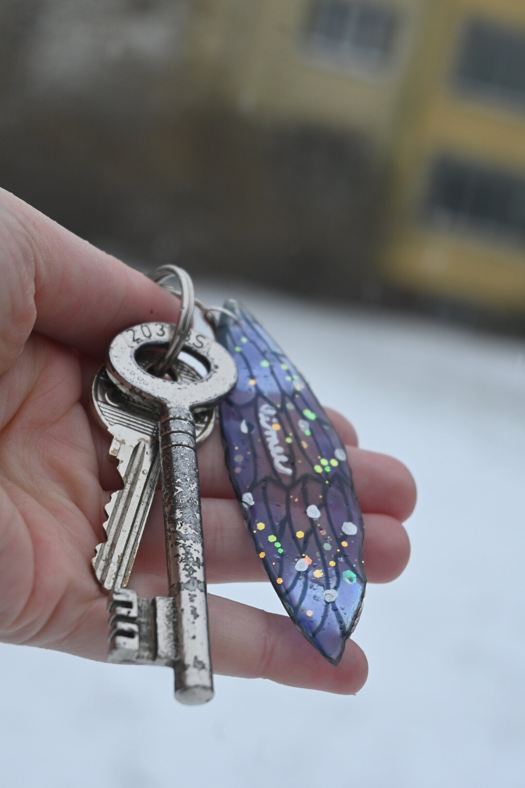 PERSONALIZED Fairy Wings Keychain, Keychain With Name , Very Peri ...