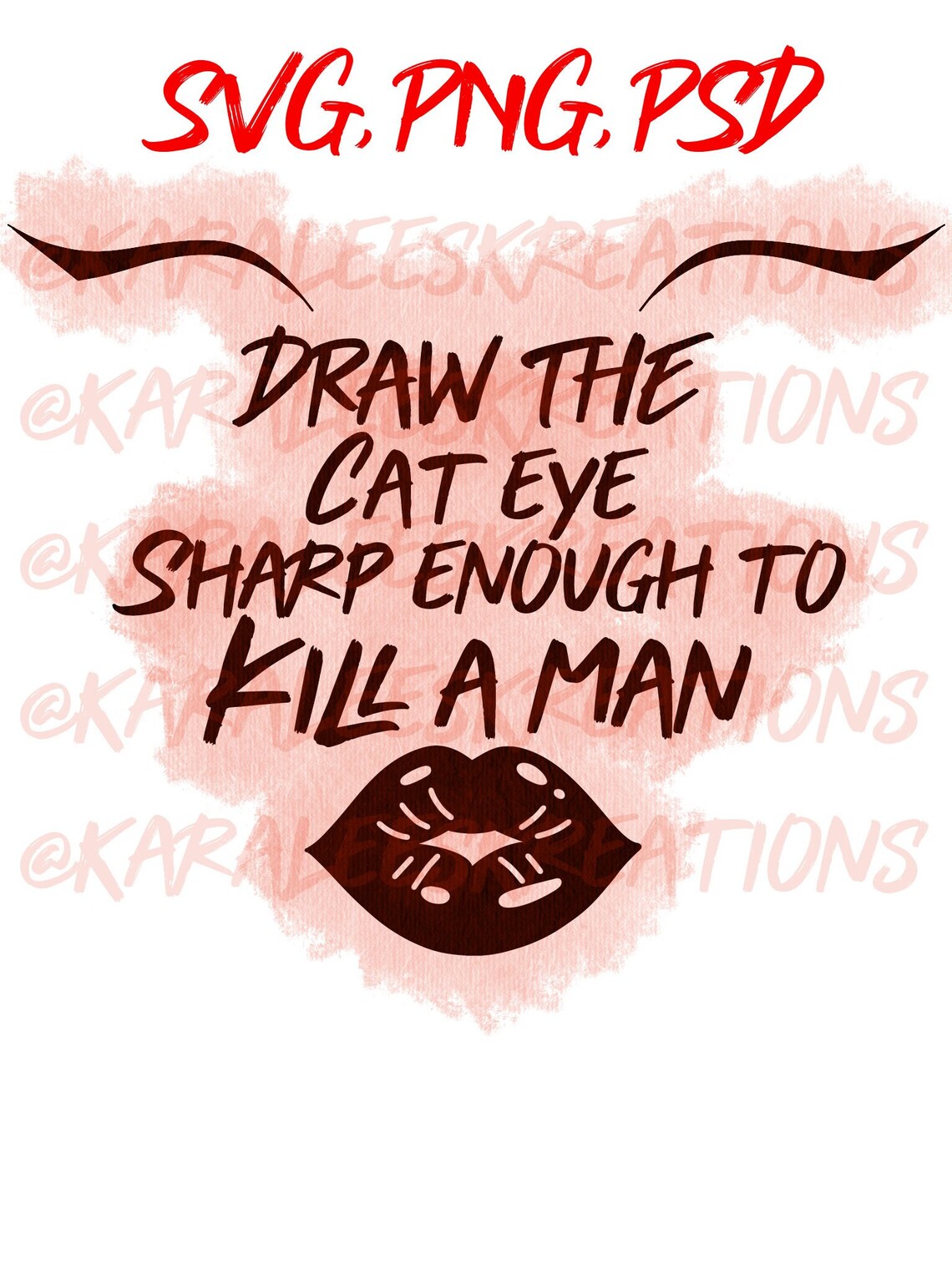 Vigilante Shit draw the Cat Eye Sharp Enough to Kill A Man Eyeliner Lip ...