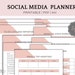 Printable Social Media Planner helps You Plan Out Details of Your ...