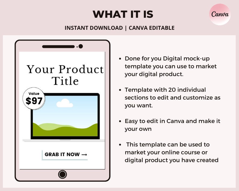 Digital Product Tech Mockups & Product Promotional Graphics | Course ...