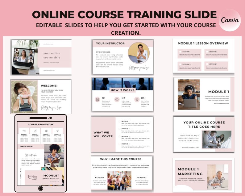 Online Course Slides Templates to Helps You Kickstart & Simplify the ...