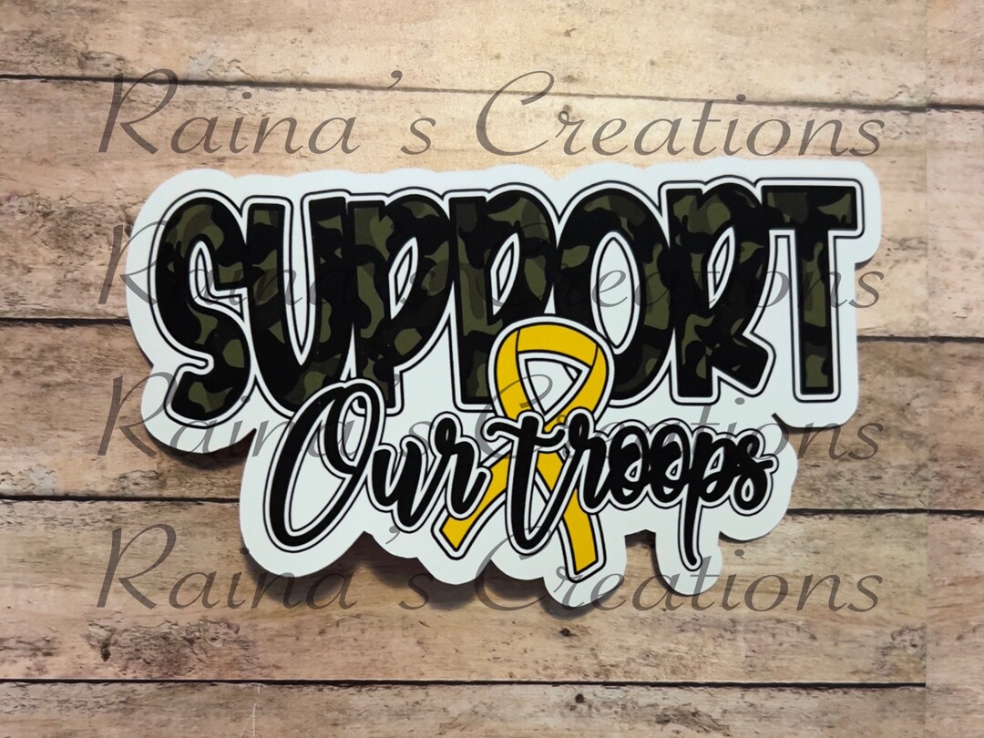 Sticker Our Troops - Etsy