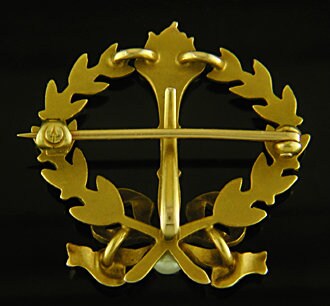 Antique "triumph of Love" Brooch Created by Whiteside & Blank in 14kt ...