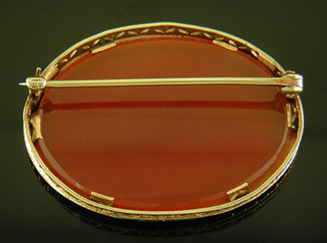 Art Deco "cornucopia" Brooch With Carnelian Intaglio Created by Taylor ...