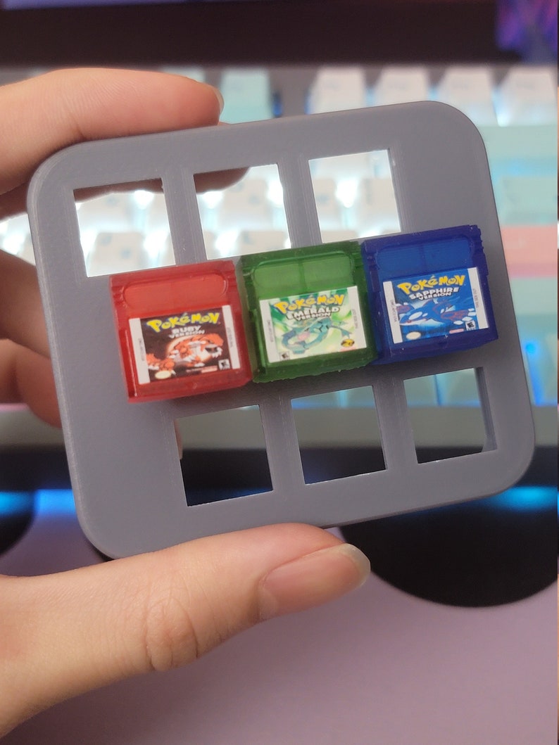 Custom Pokemon Gameboy Cartridge Keycaps Ruby Emerald - Etsy