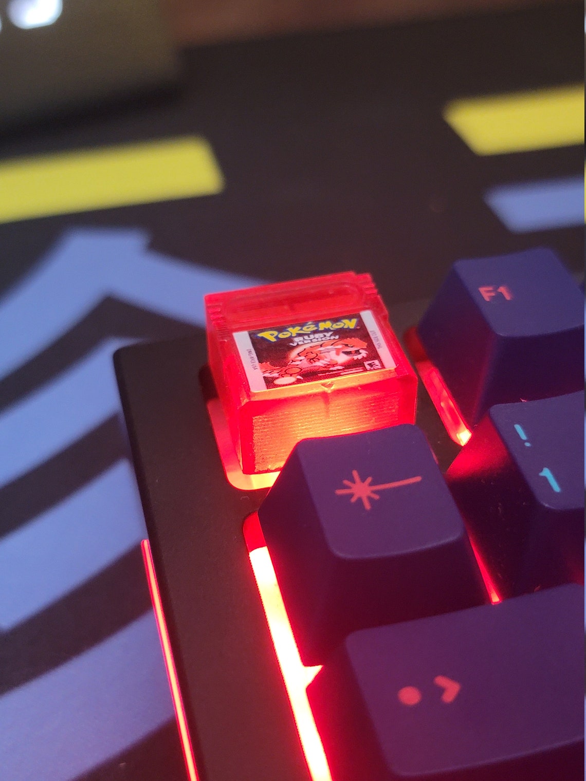 Custom Pokemon Gameboy Cartridge Keycaps Ruby Emerald - Etsy