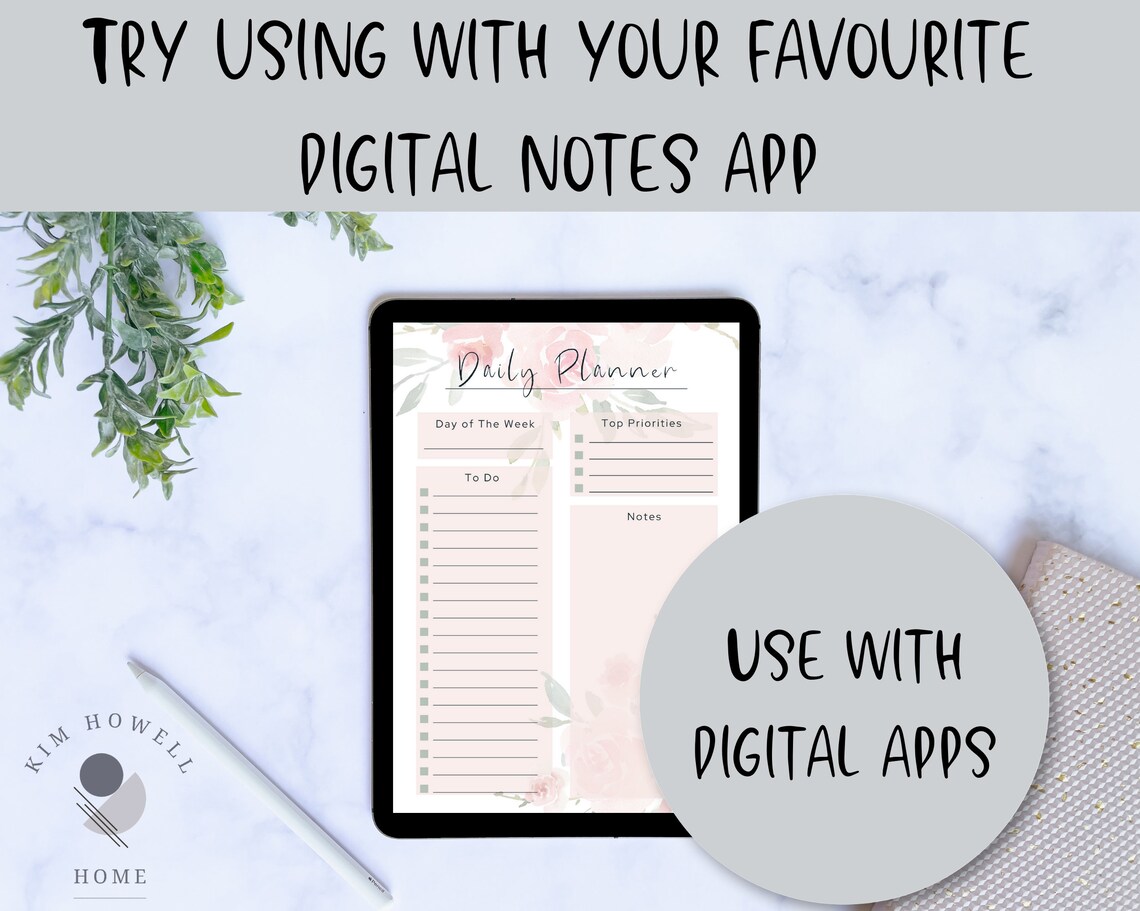 Peony Planner Printable Planner Bundle Weekly Planner - Etsy