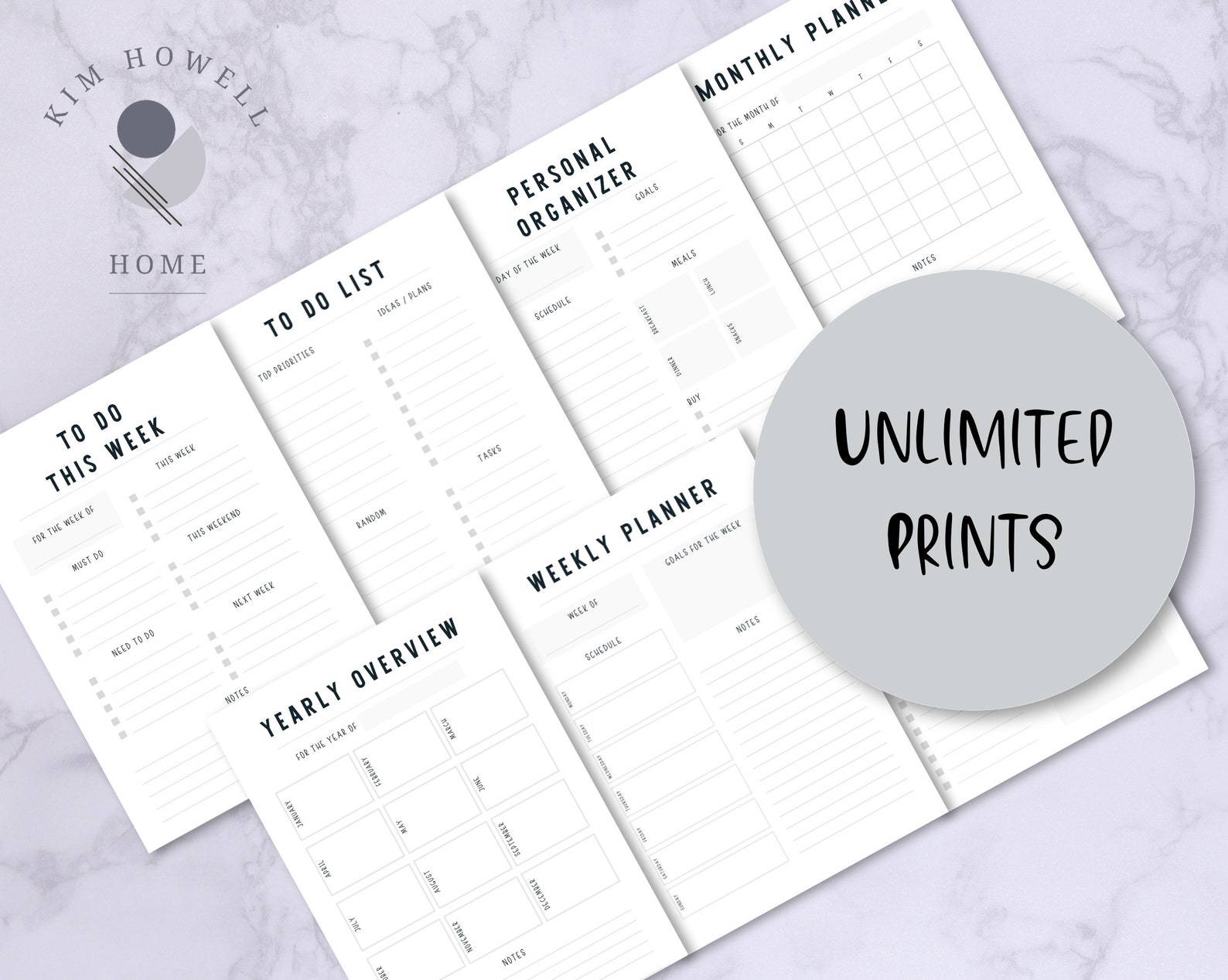 Simple Planner Printable Planner Bundle Weekly Planner - Etsy Australia