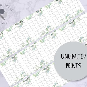 Printable Yearly Planner | Monthly Planner | Blank Yearly Planner ...