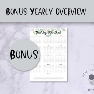Printable Yearly Planner | Monthly Planner | Blank Yearly Planner ...