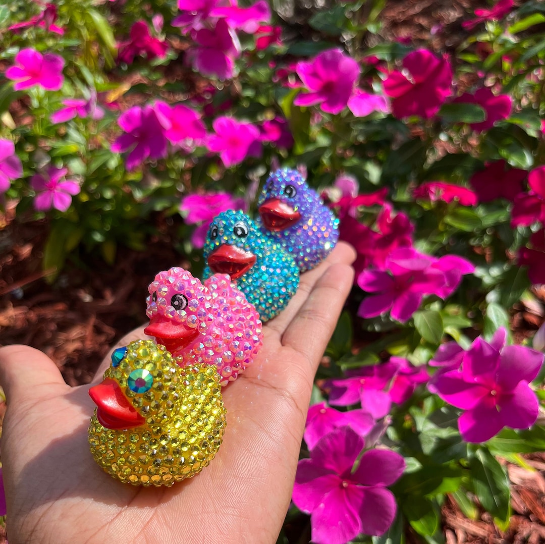 Rhinestone Bedazzled Mini Duck - Etsy