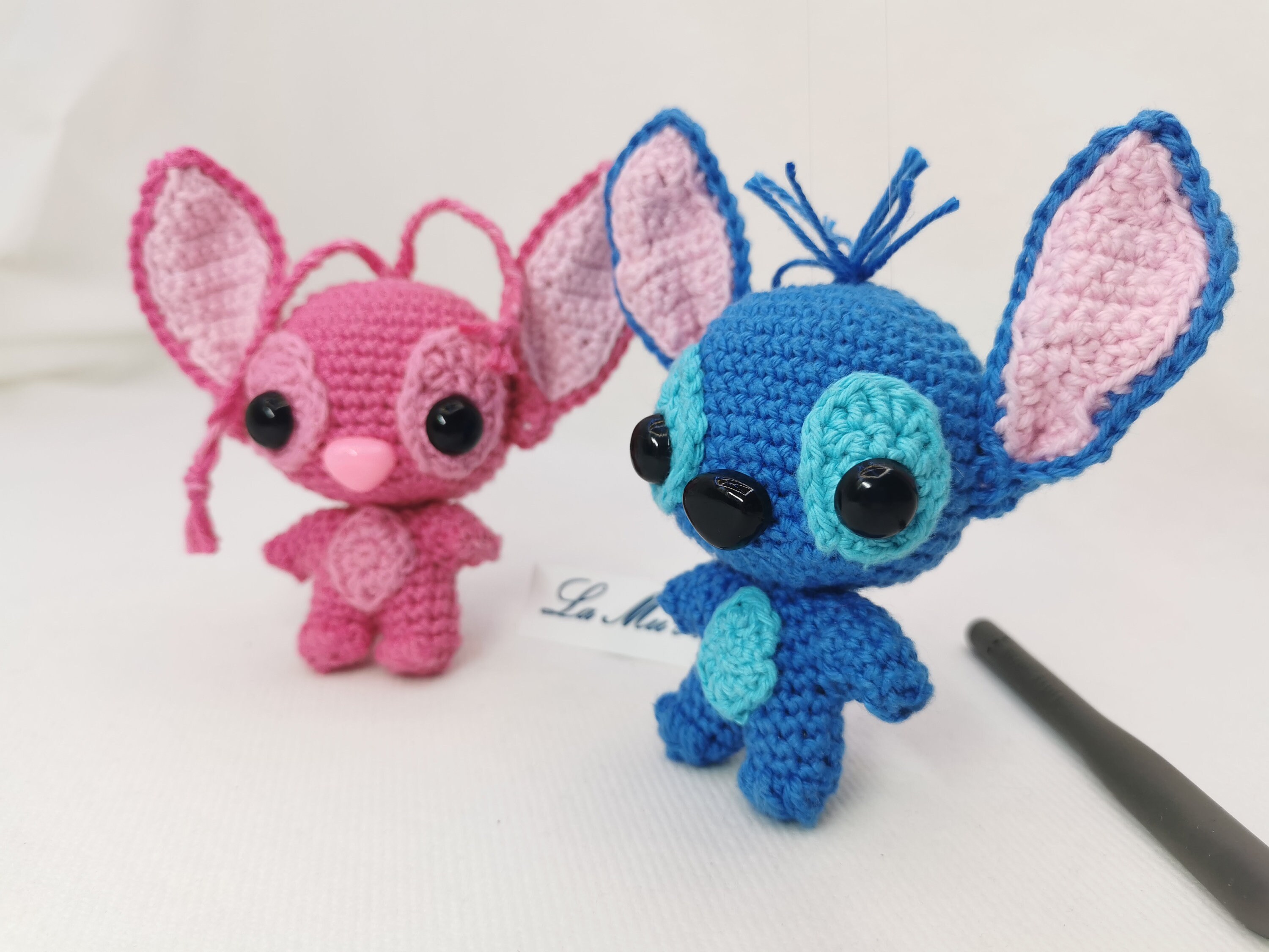 Stitch and Angel Amigurumi Kawaii Handmade Crochet - Etsy Denmark