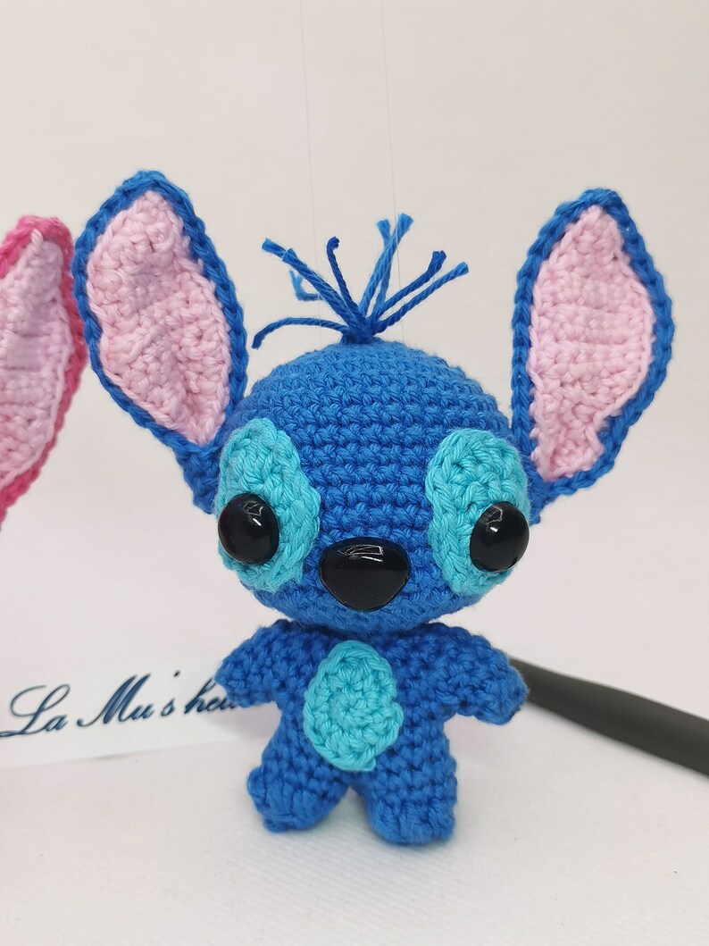 Stitch and Angel Amigurumi Kawaii Handmade Crochet - Etsy