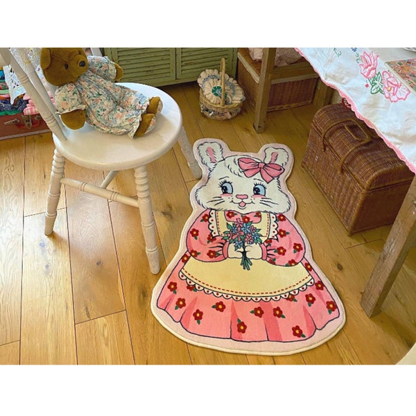 Bunny Rug - Etsy