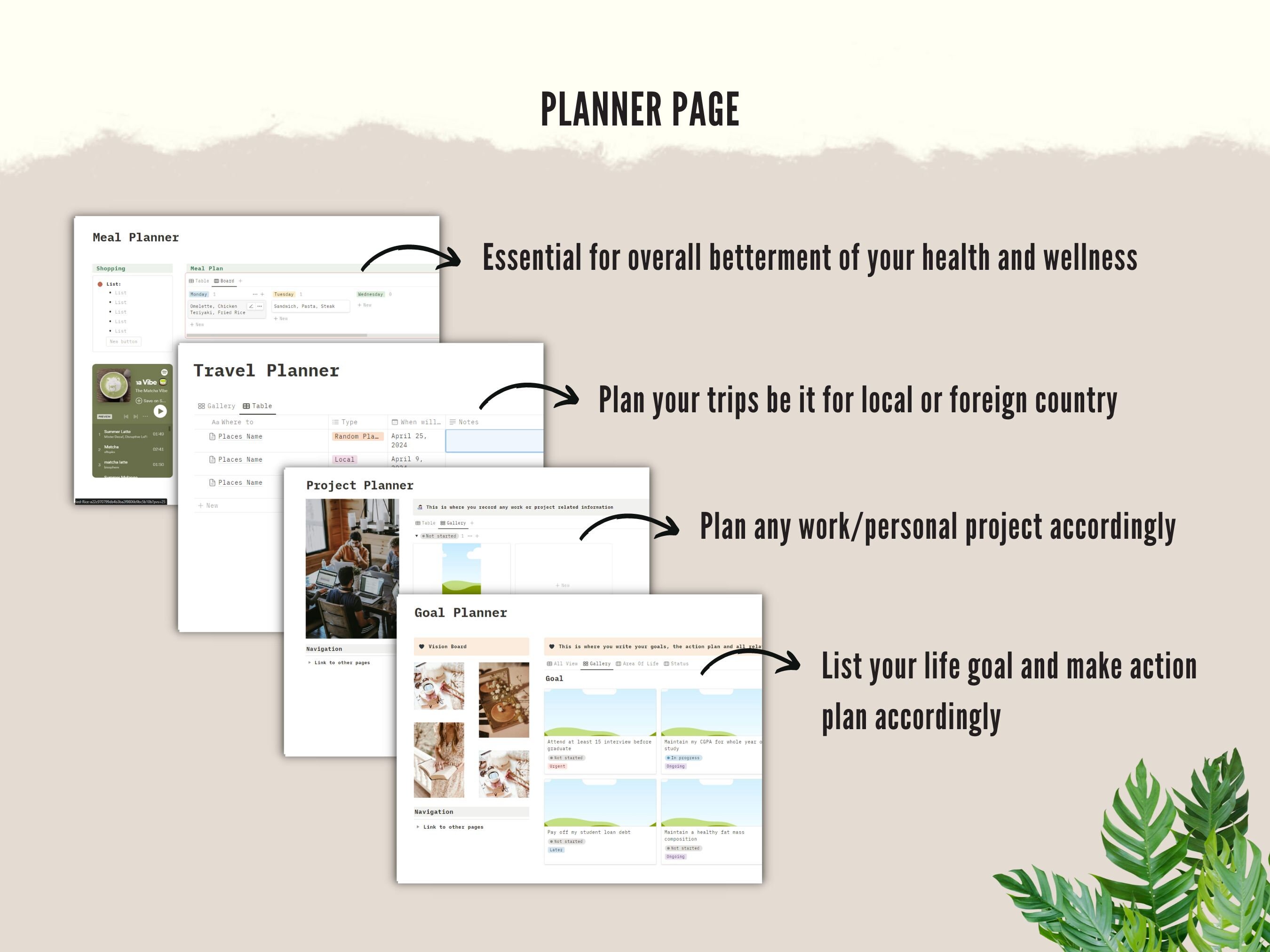 Notion Template Ultimate That Girl Planner, All in One Dashboard, New ...