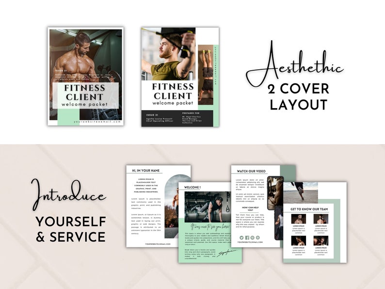 32 Fitness Client Welcome Packet for Health Nutrition Coaches, Fitness ...