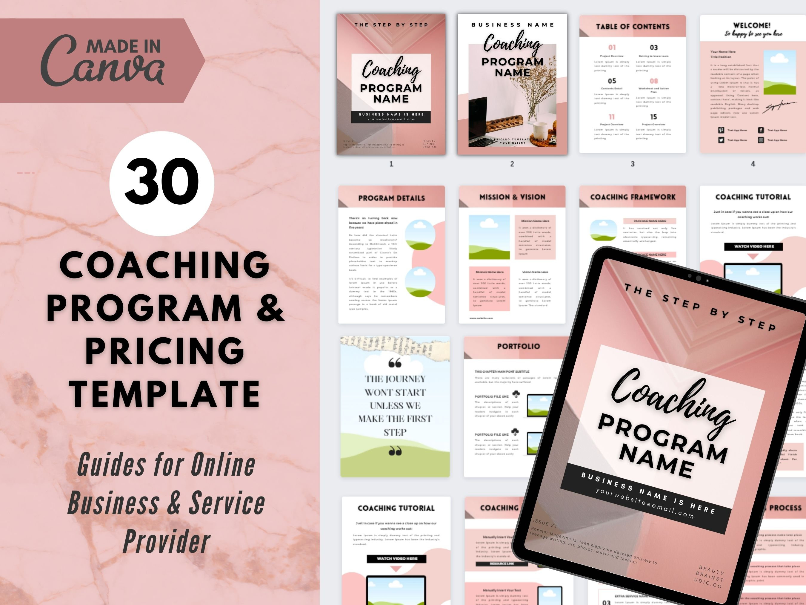 30 Coaching Packages & Pricing Template, Price and Service List for ...