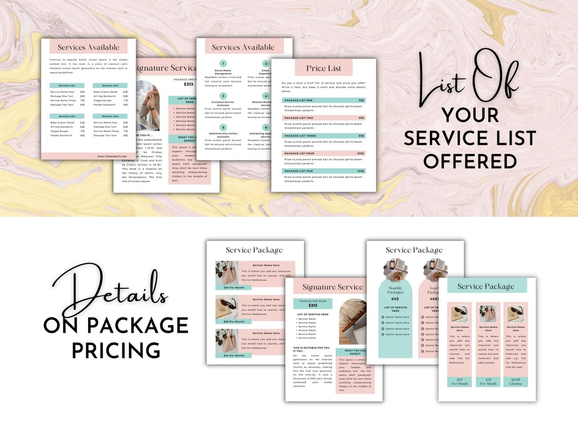 22 Service Provider Template, Coaching Client Pricing Guide, Welcome ...