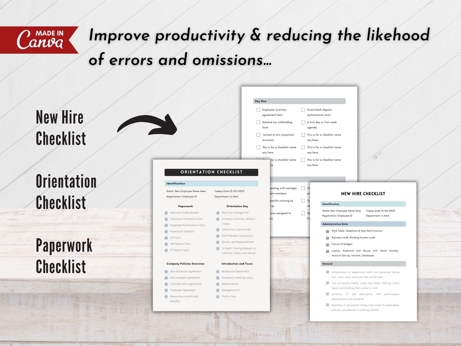 Employee Onboarding Bundle I New Hire Checklist & Welcome Packet I HR ...