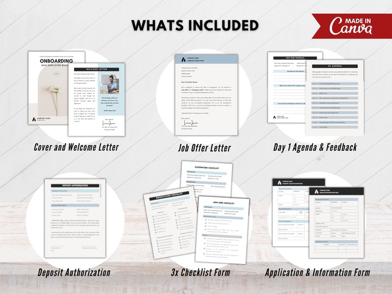 Employee Onboarding Bundle I New Hire Checklist & Welcome Packet I HR ...