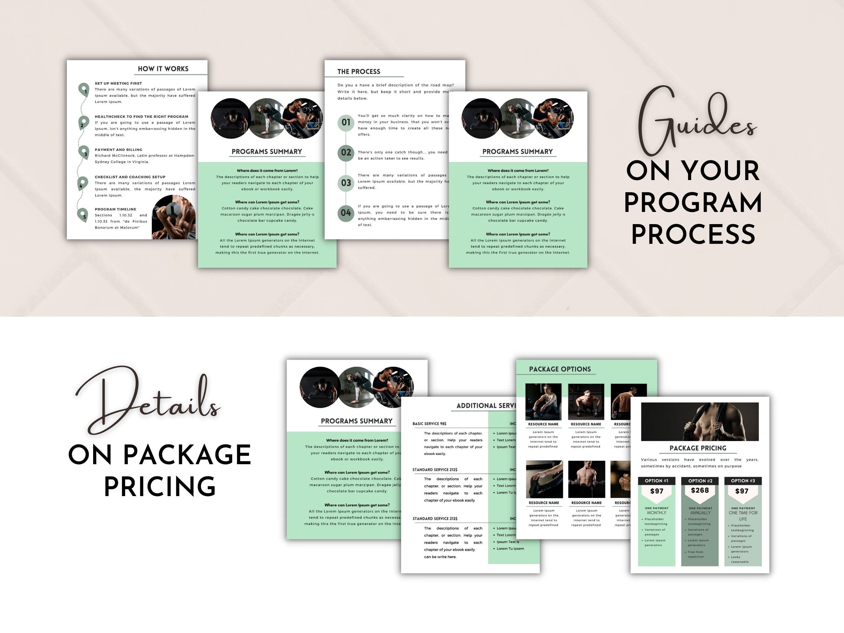 32 Fitness Client Welcome Packet for Health Nutrition Coaches, Fitness ...