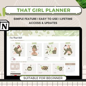 Notion Template Ultimate That Girl Planner, All in One Dashboard, New ...