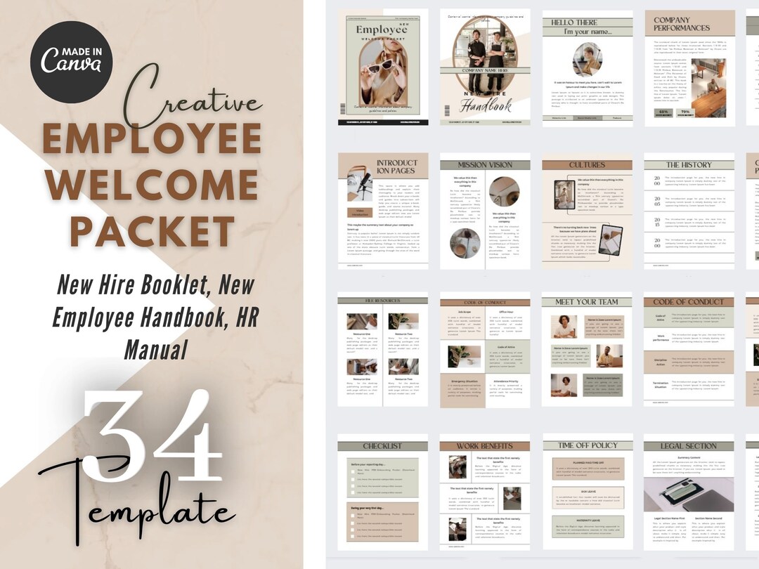34 New Employee Onboarding Guide, Employee Welcome Packages, HR Manual ...