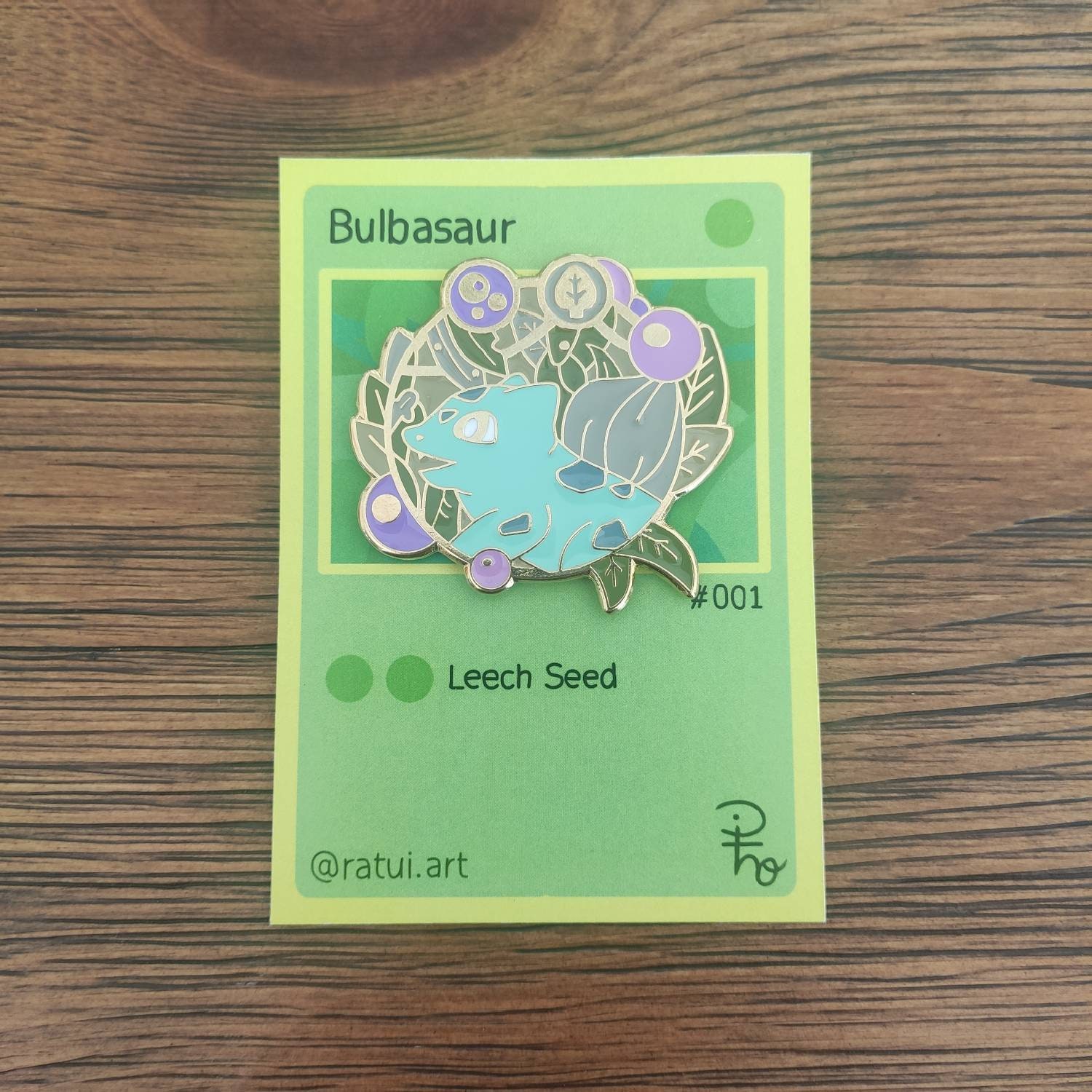 Pokémon Bulbasaur Badge Enamel Pin - Etsy