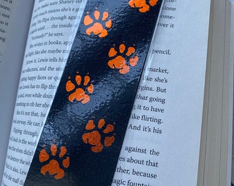 Paw Print Bookmark - Etsy